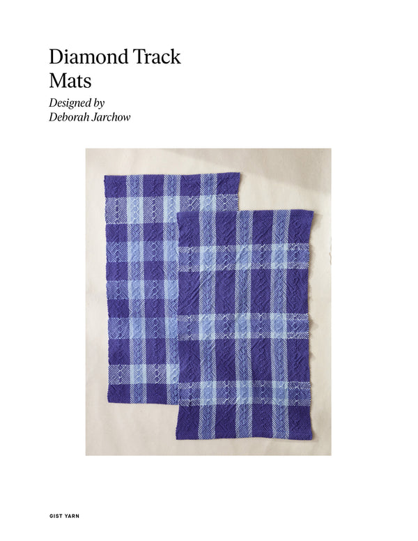 Diamond Track Mats Weaving Pattern - Gist Yarn