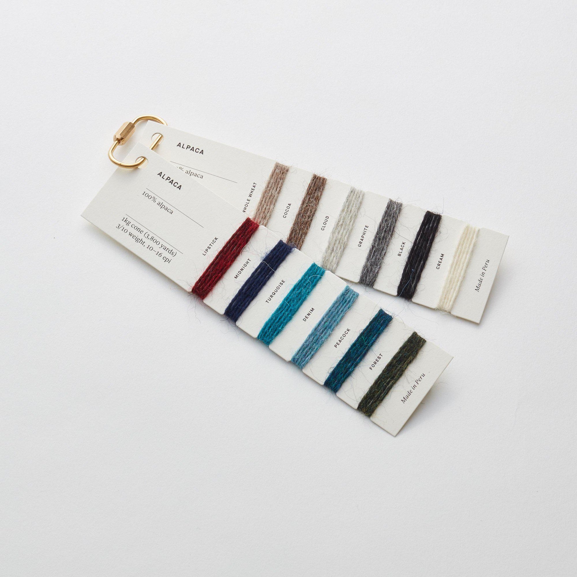 Weaving Yarn Color Cards - Gist Yarn