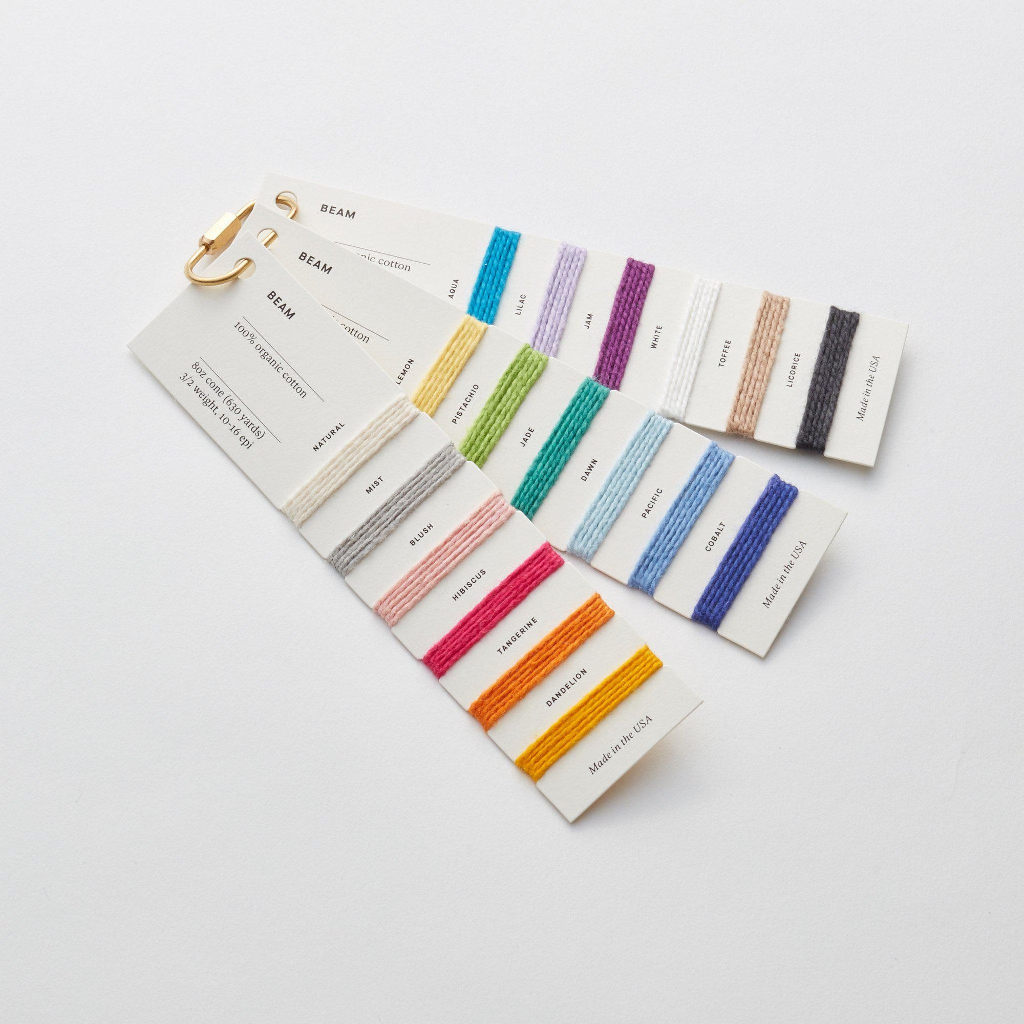 Weaving Yarn Color Cards - Gist Yarn