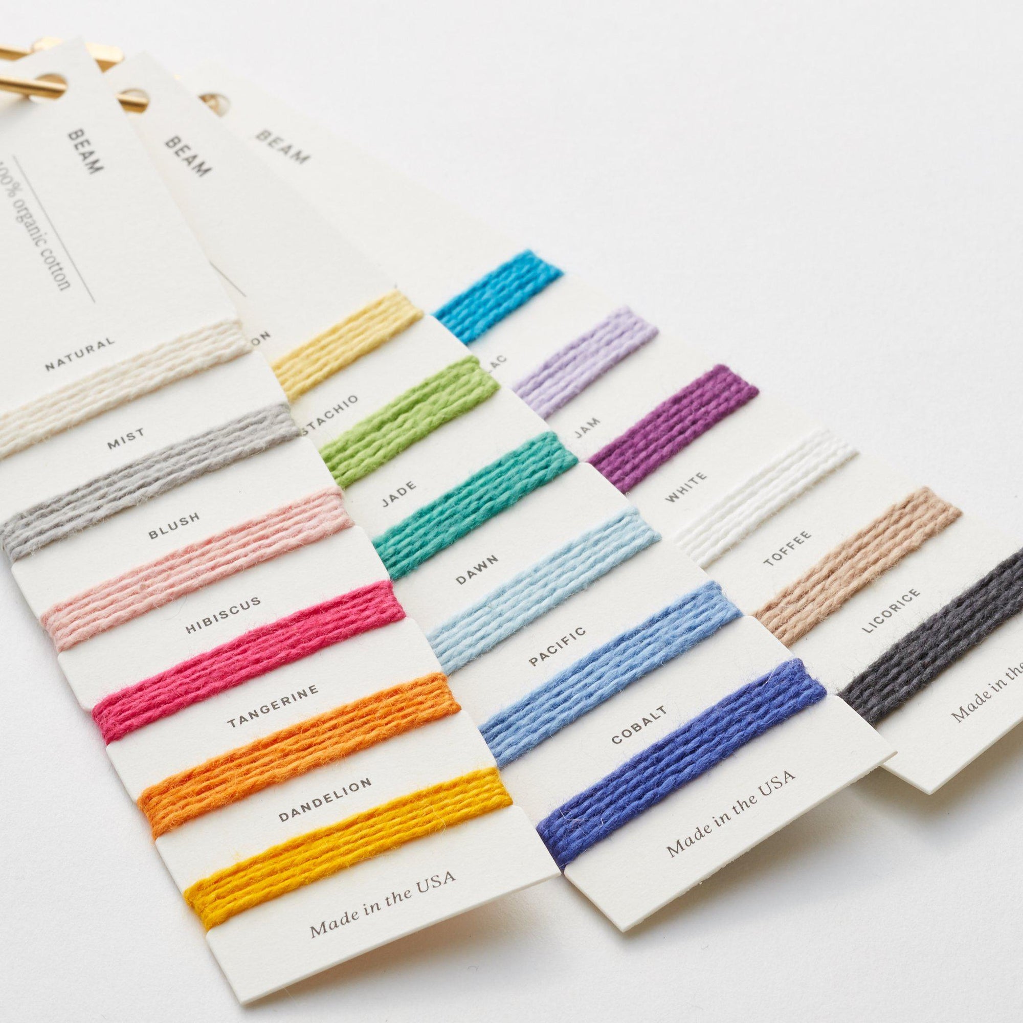 Weaving Yarn Color Cards - Gist Yarn