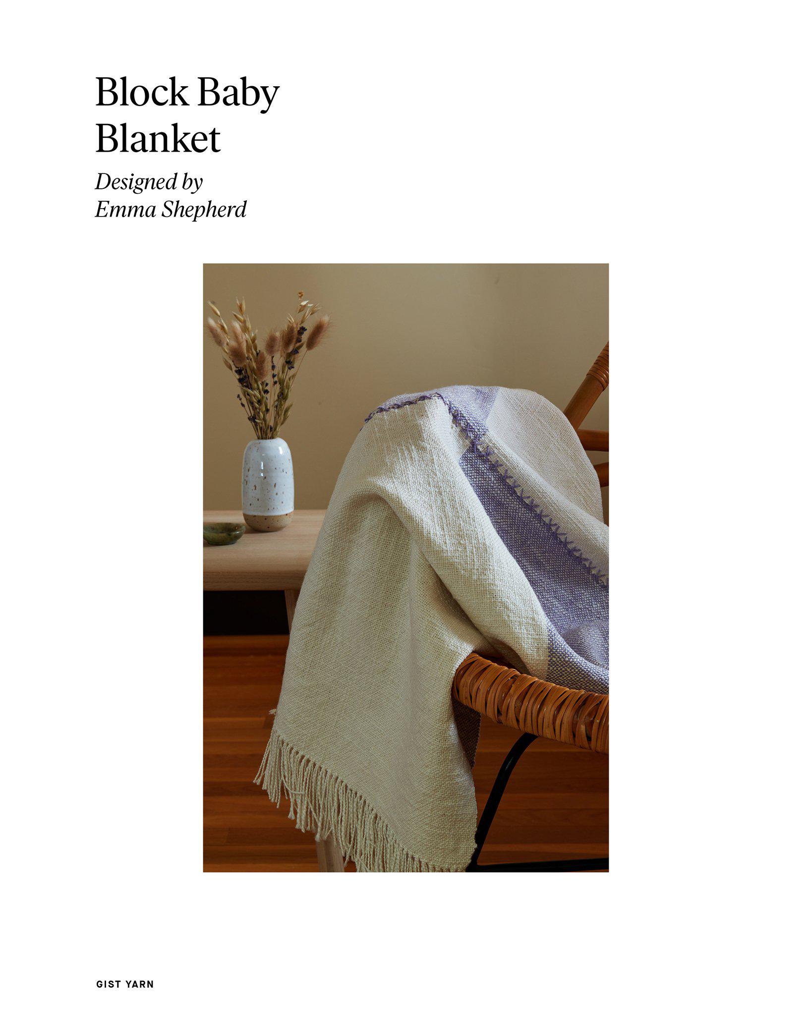 Block Baby Blanket Weaving Pattern - Gist Yarn