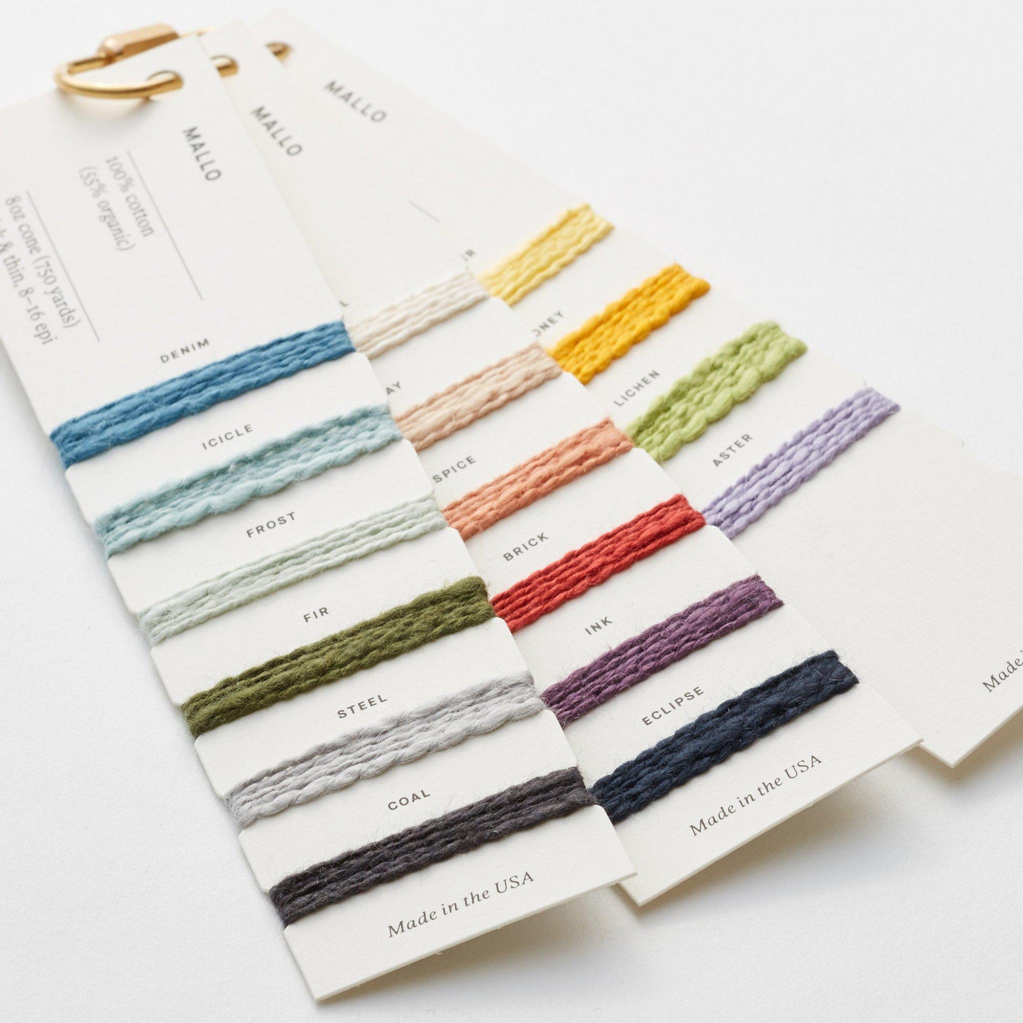 Weaving Yarn Color Cards - Gist Yarn