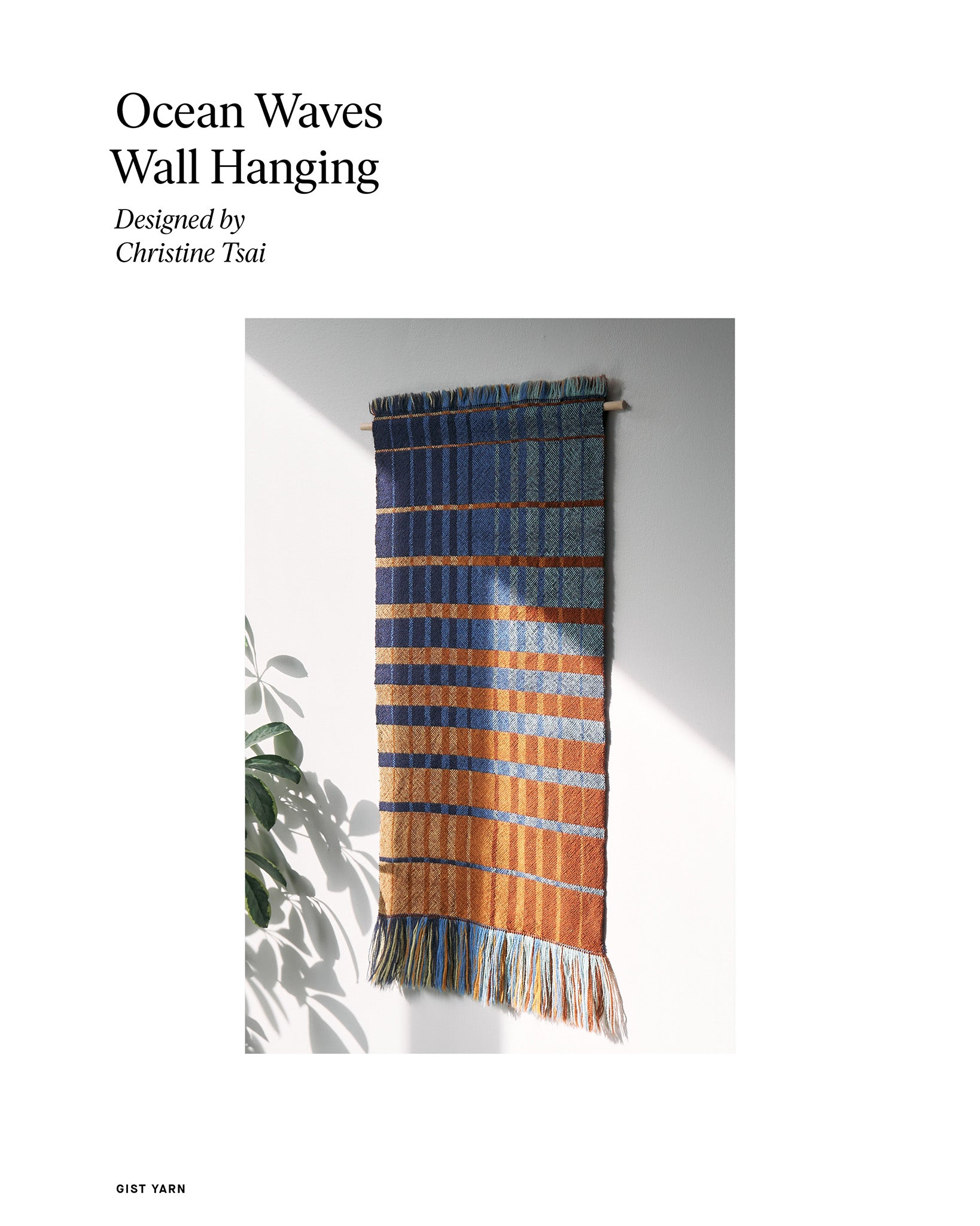 Ocean Waves Wall Hanging Weaving Pattern - Gist Yarn