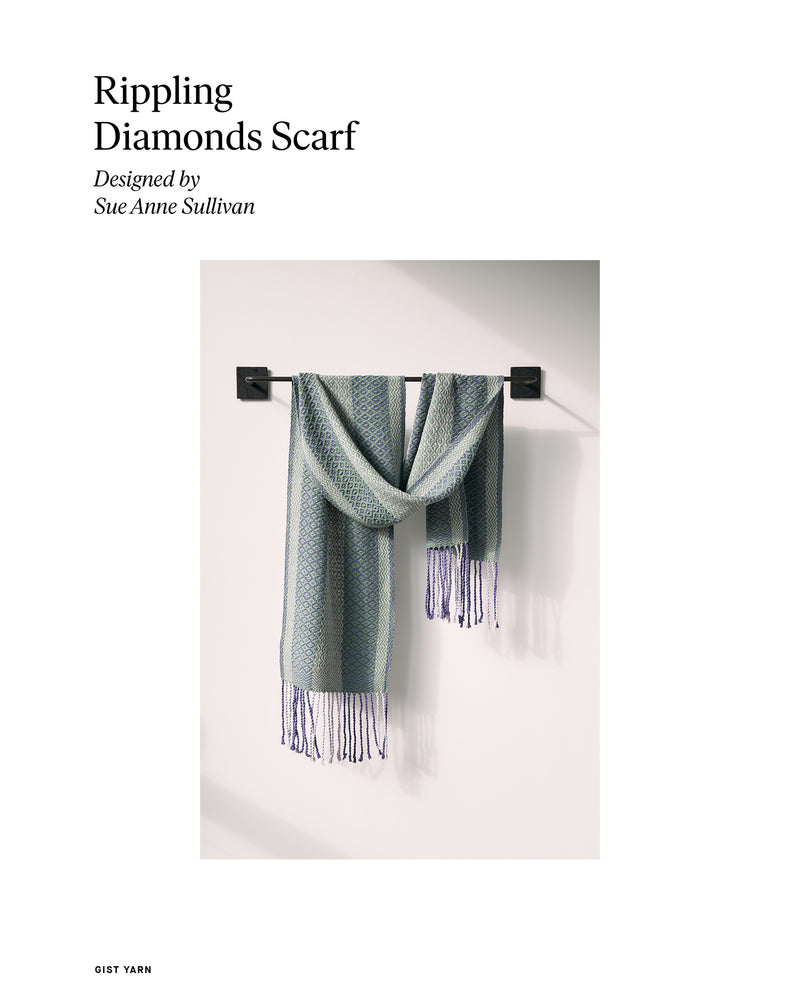 Rippling Diamonds Scarf Weaving Pattern - Gist Yarn