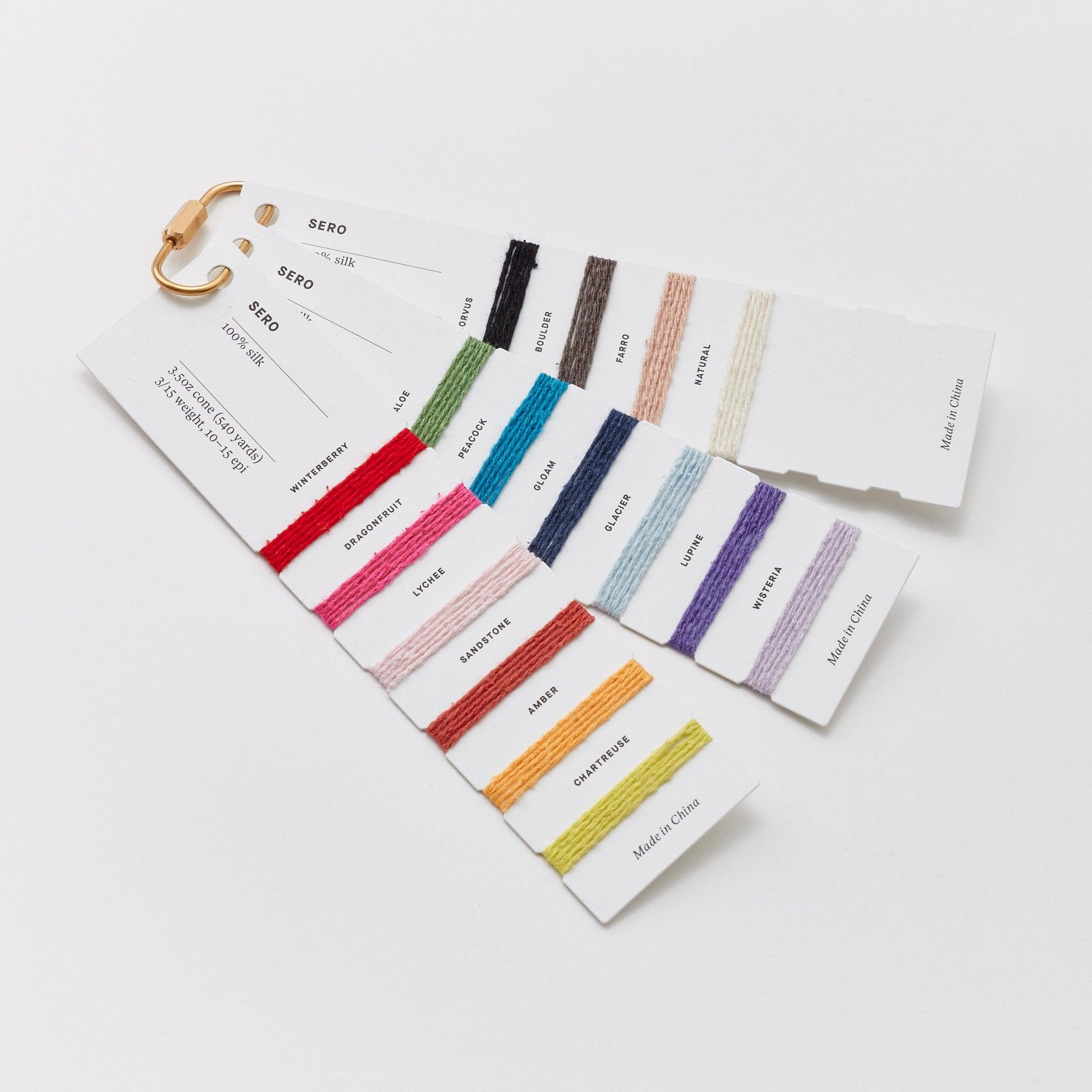 Weaving Yarn Color Cards - Gist Yarn