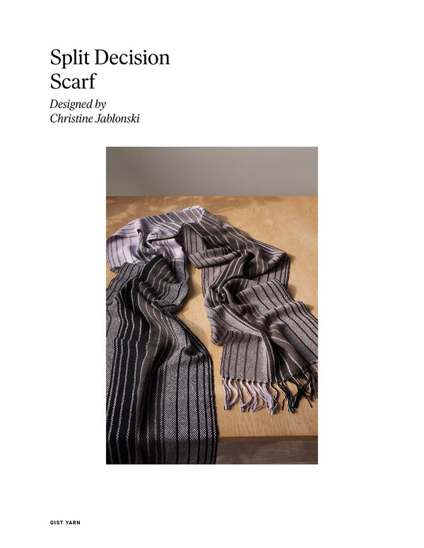 Split Decision Scarf Weaving Pattern - Gist Yarn